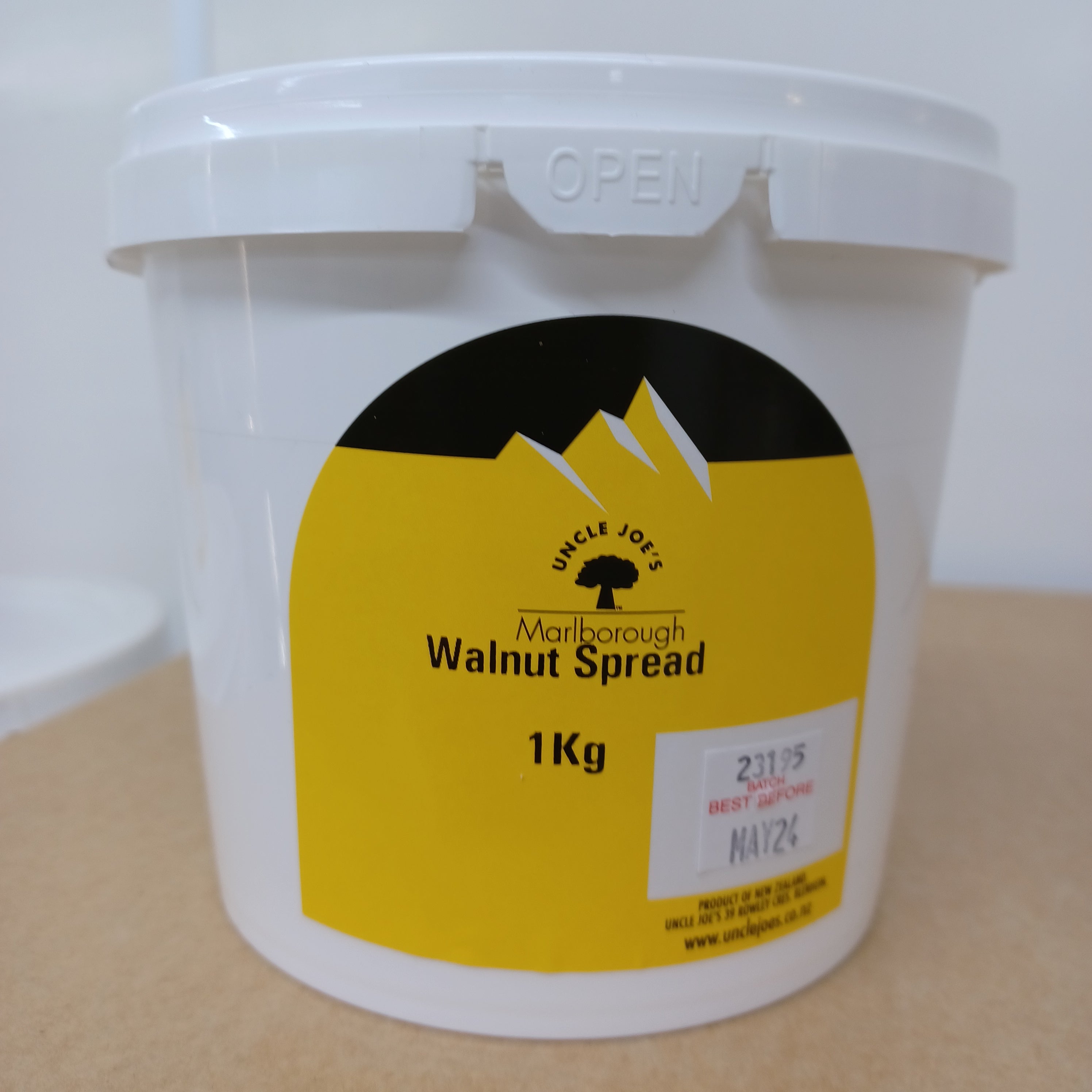 New Zealand Made Walnut Spread 1kg Bulk - Uncle Joe's Walnut Spread ...